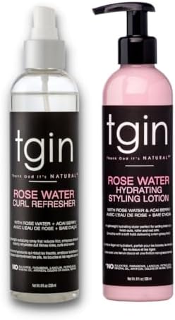 Amazon.com : tgin Rose Water Curl Refresher and Rose Water Hydrating ...