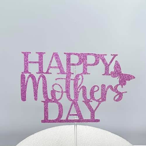 Amazon.com: Mother's Day Cake Topper Happy Birthday Mom Cake Topper ...