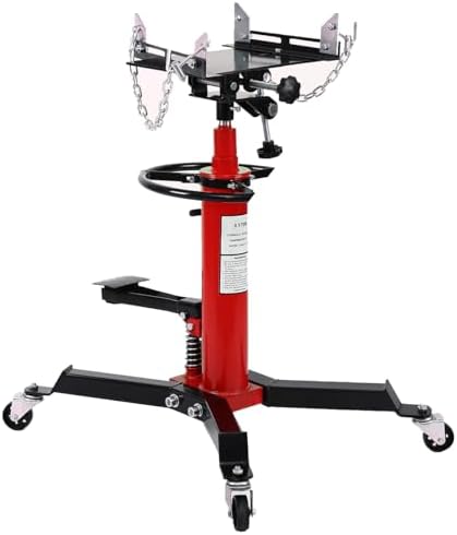 Iglobalbuy Getriebeheber hydraulik Motorheber 0.5T Rot, zweistufig höhenverstellbar 86~172cm ...