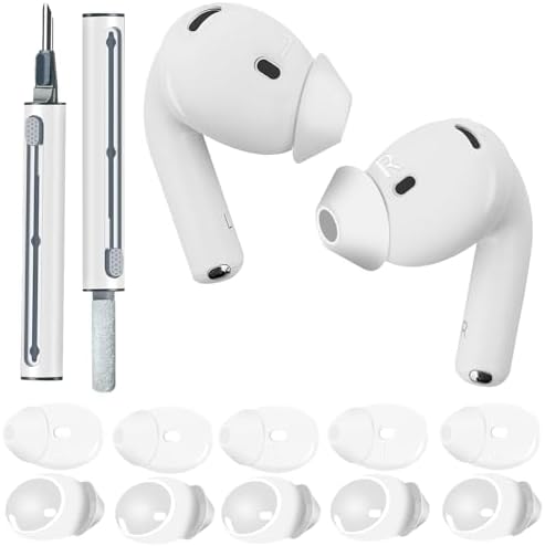 Amazon.com: 5 Pairs Ear Tips for AirPods 4, Silicone Earbuds Cover ...