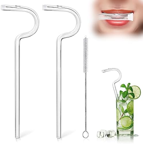 2 Pack Anti Wrinkle Straw, Lip Straws for No Wrinkles, No Wrinkle ...
