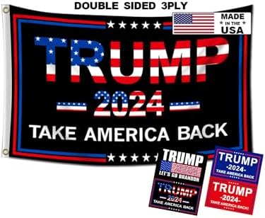 Amazon.com : Trump 2024 Flags 3x5 Outdoor Made in USA-Double Sided 3 ...