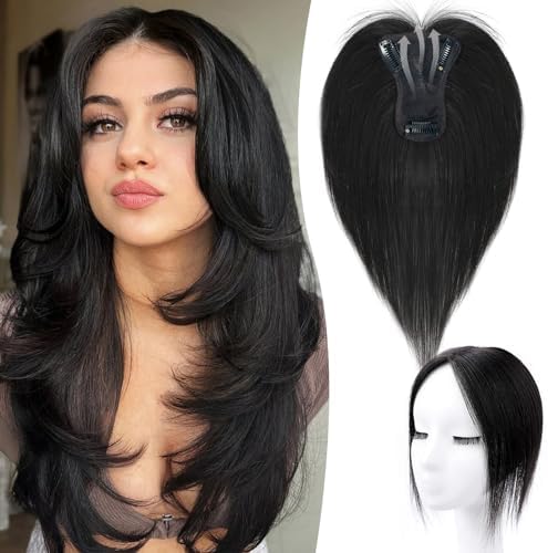 Amazon.com : Hair Toppers for Women Real Human Hair Bangs 3.1x4.3 ...