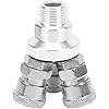 Kadimendium 3 Way Quick Coupler Quick Connect Air Hose Splitter ...