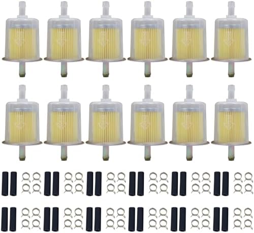Amazon.com: 12PCS 5/16" Universal Fuel Filters HE007 with 14mm Hose ...