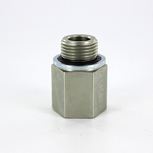 Parker 3/8X3/8F4OHGS BSPP Adapter 3/8 BSPP Male X 3/8 NPTF Female ...