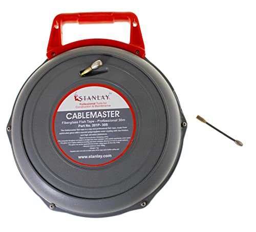 Stanlay Cable Master fish tape 20 meters, coated fiberglass wire puller ...