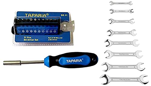 Taparia Set of 2 Hand Tool Combo (31 Piece Steel Bit Screw Driver Set ...