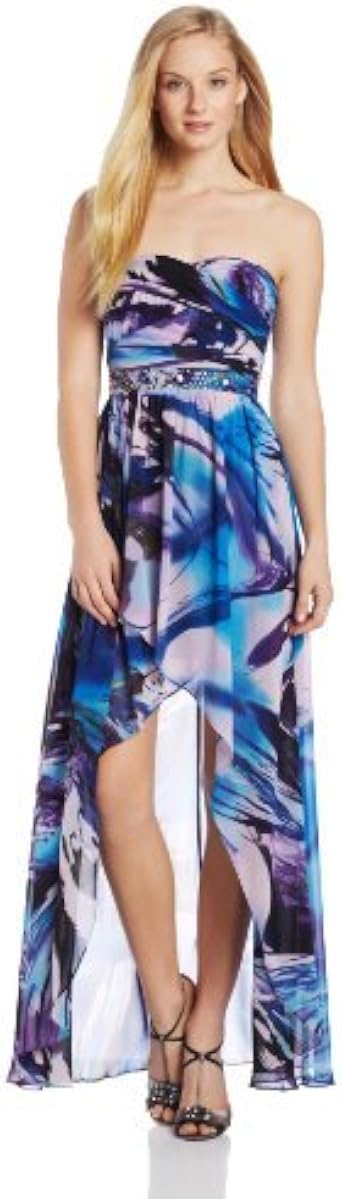 Jump Juniors Strapless High/Low Dress at Amazon Women’s Clothing store