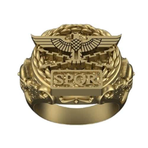 Amazon.com: MysticJewel Roman Empire SPQR Eagle Capitoline Wolf Masonic ...