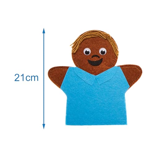 Baker Ross FX931 Diversity Felt Hand Puppet Kits – Pack of 5, Arts and ...