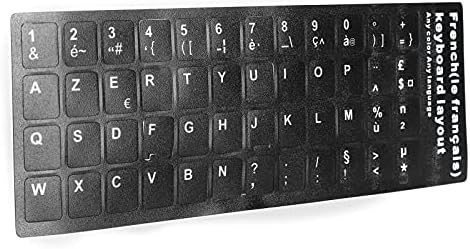 French Keyboard Stickers, Universal French Keyboard Letter Sticker ...