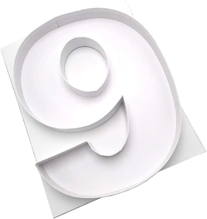 WENPACK 15″ Large Fillable Cardboard Number Charcuterie Tray Paper ...