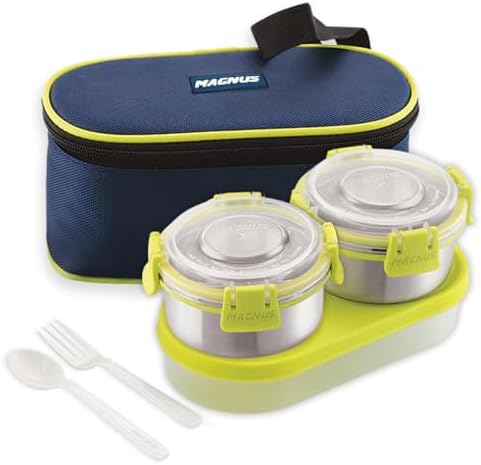 Buy CELLO Bite Buddy Lunch Box with Jacket | 3 Plastic Containers with ...