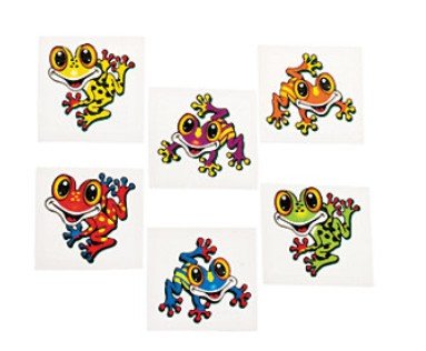 Fun Express, Inc Frog Party Temporary Tattoos (72 ct) : Amazon.in: Beauty