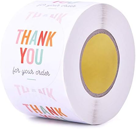 Amazon.com : 2 Inch Natural Brown Kraft Stickers (500 Per Roll ...