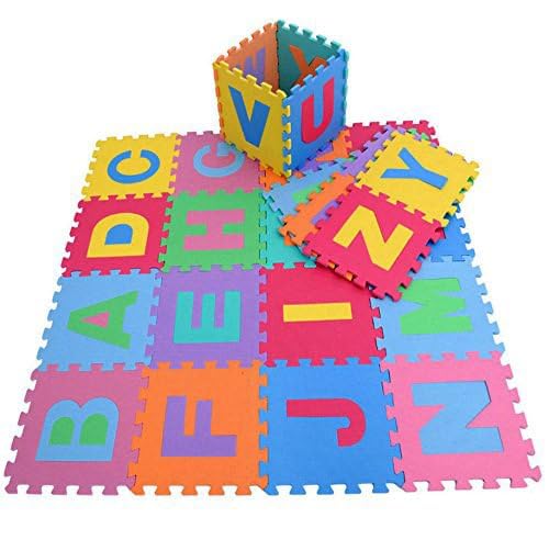 Buy PR 36 Pieces Alphabets Mat for Kids Interlocking Learning Alphabet ...