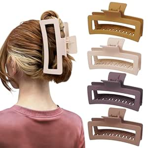 Amazon.com: 5 Inche Extra Large Claw Clips for Thick Hair and Long Hair ...