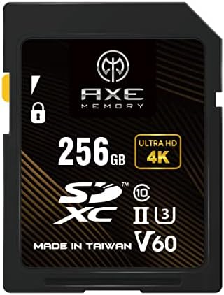 Amazon.co.jp: AXE SD Card V60 UHS-II 256 GB Transfer Rate 245 MB/s 4K UHD Video Support ...