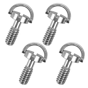 4Pcs Camera Mounting Screws,Camera Fixing Screws 1/4 Inch Camera D-Ring ...