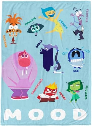 Amazon.com: Disney Pixar Inside Out Plush Throw Blanket - Measures 50x ...