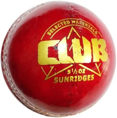 SS Club Cricket Ball Red Alum Tanned : Amazon.in: Sports, Fitness ...