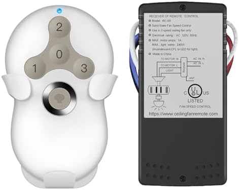 Universal Ceiling Fan Remote Control Kit Replacement for Harbor Breeze ...