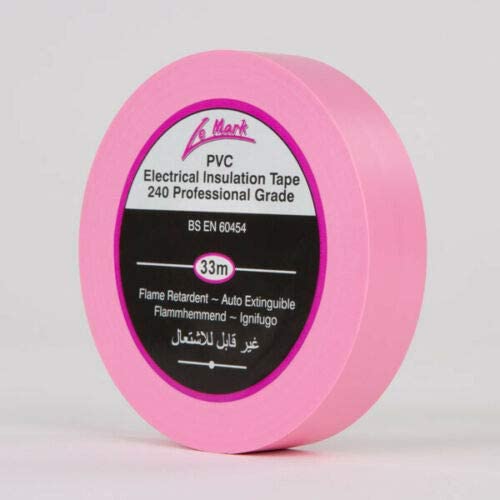 Le Mark PINK PVC Electrical Tape 33m x 19mm : Amazon.co.uk: DIY & Tools