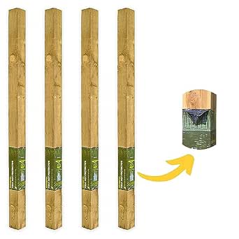 Postsaver Rot Protected Wood Fence Post 4x4" | Pressure-Treated Timber ...