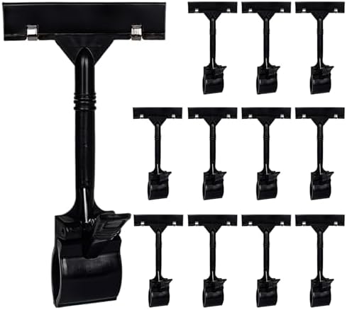 Amazon.com : 12 Pcs Sign Holder Clips Pop Rotatable Double Sided Clips ...