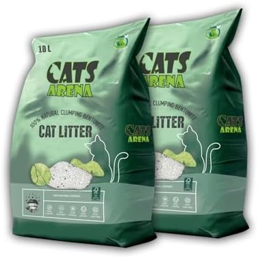 CATS ARENA Unscented Bentonite Cat Litter with Activated Carbon ...