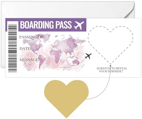 Scratch Card Reveal Holiday Surprise Travel, Personalised Scratch Card ...