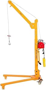 Mobile Small Portable Foldable Hand Winch Crane, Manual Home Lift Hoist ...