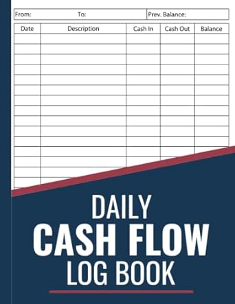 Amazon.com: Daily Cash Flow Log Book: Financial Ledger Book, Cash ...