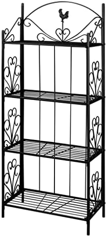 Amazon.com: 4 Tier Plant Rack | Decorative Metal Plant Stand | Outdoor ...