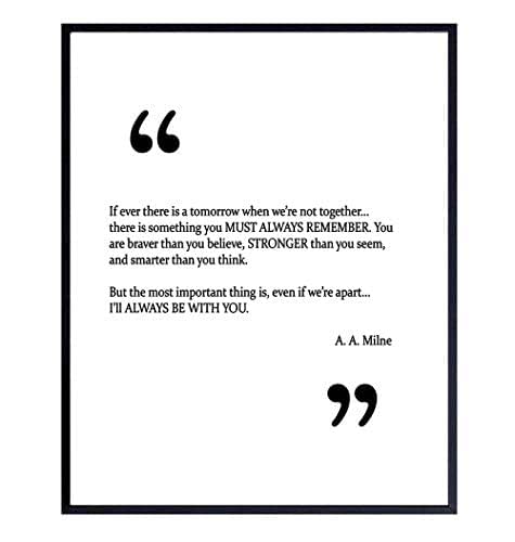 Amazon.com: A.A. Milne Quote Wall Art Print - 8x10 Unframed Photo ...