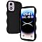 XINYEXIN Liquid Silicone Case for Motorola Moto E14 / Moto G24 / Moto G04, Wave Frame Curly ...