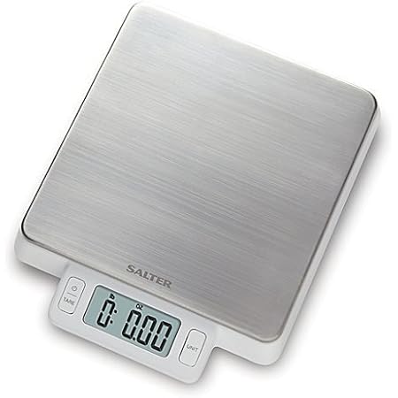 Amazon.com: Salter Ultra Thin Glass Kitchen Scale, Weighs to 11-Pound ...