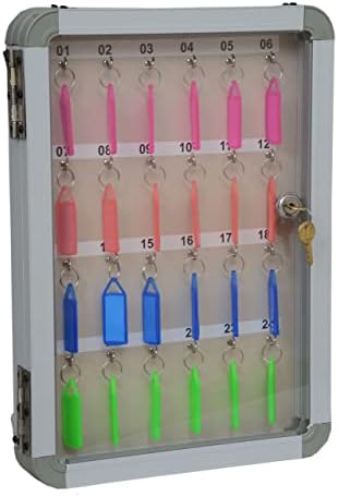 LEPOSE Heavy Duty Customizable Key Holder With 48 Key Chains and 24 ...