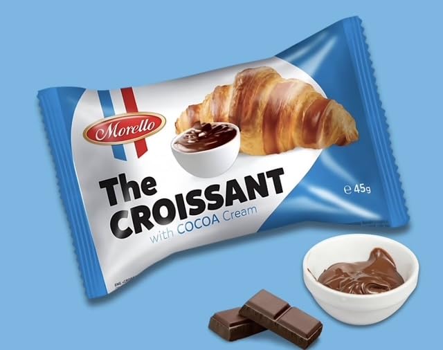 Amazon.com: Morello The Croissant with Cocoa Cream Filling, French ...