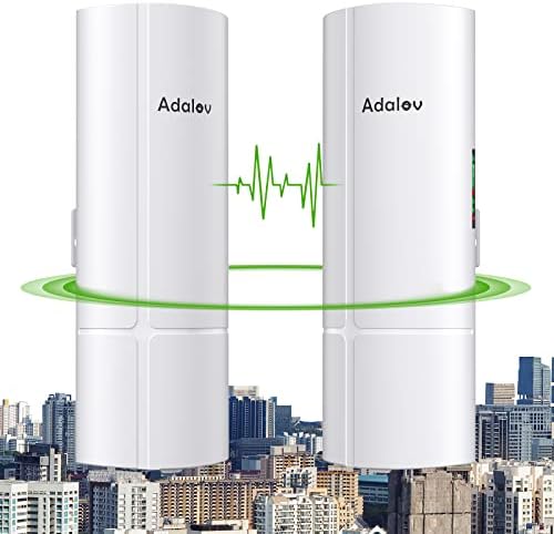 Gigabit Wireless Bridge with Mounts,AdaLov Point to Point/Multipoint ...