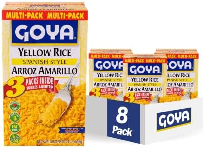 Amazon.com : Goya Yellow Rice Mix 7 Ounce Tripack (Pack of 8) : Grocery ...