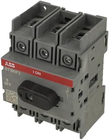 Amazon.com: ABB OT100F3 Non-Fused Disconnect, 100 Amp, 3-Pole, Black ...