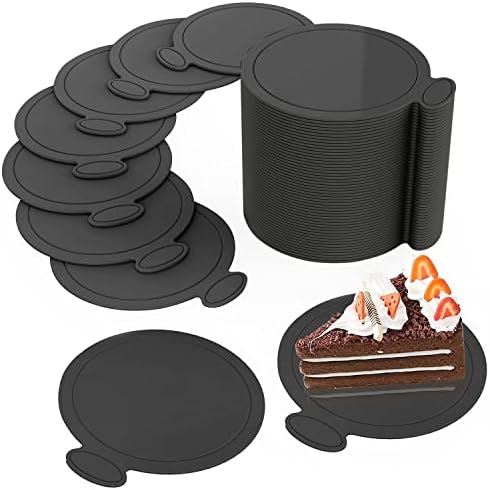 Amazon.com: Mini Cake Boards Round Pastry Board with Tab, Gold and ...