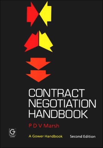 Amazon.com: Contract Negotiation Handbook: 9780566024030: Marsh, P. D ...