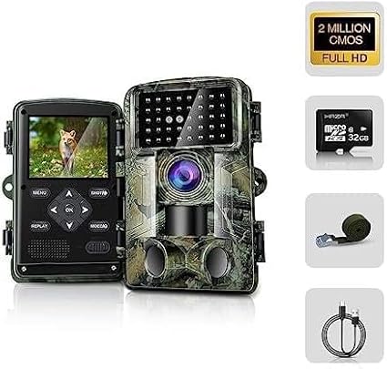 Amazon.com: Trail Camera 58MP 2” Huge Screen HD Game/Hunting Camera ...