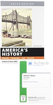 Amazon.com: America’s History, Value Edition, Volume 2 9e & Achieve ...