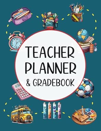 Teacher Planner & Gradebook: Undated Lesson Plan Book | 8.5" x 11 ...