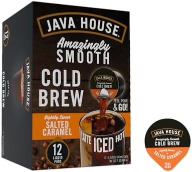 Amazon.com: Java House Cold Brew Coffee, Salted Caramel Lightly Sweet ...