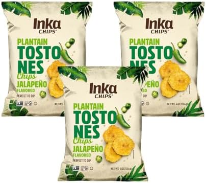 Amazon.com: Inka Jalapeño Flavored Tostones Chips, Gluten Free, Non GMO ...